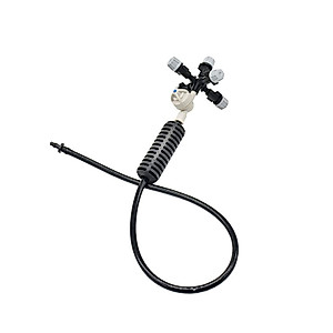 MANHONG Botanical Garden Lawn Nozzle Greenhouse Suspended Cross Atomization Nozzle, Anti-drip Spray Nozzle, Water Mist Cooling Nozzle 10 Sets (Color : 4 x Way)