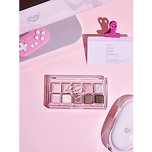 lilybyred Mood keyboard eyeshadow palette | Soft neutral ash color, Long-Wearing, glitter, Clear watercolor | Palette With Easy Color Matching For All | K-beauty (04#Cool membership)