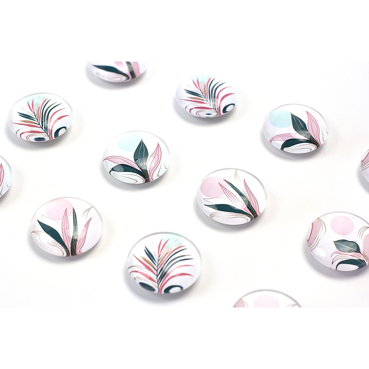 12 Pack Multicolor Plant Fridge Magnet Set, Strong Refrigerator Magnets for Whiteboard, Cute Magnets for Lockers, Neodymium Magnet Backing