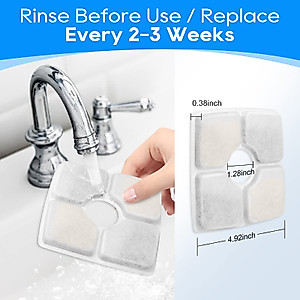 MyfatBOSS 15 Pack Cat Water Fountain Filter, 10 Pack Cat Fountain Filter Replacement & 5 Pack Replacement Pre-Filter Sponges Fit for 84oz/2.5L Automatic Cat Pet Dog Water Fountain