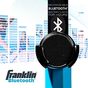 Franklin Sports Bluetooth Badminton - Complete Badminton Set - Bluetooth Speaker - Carry Bag - Includes 4 Badminton Rackets, 2 Birdies, Removable Bluetooth Speaker