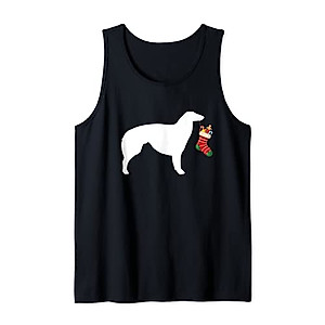 Borzoi Christmas Stocking Stuffer Dog Tank Top