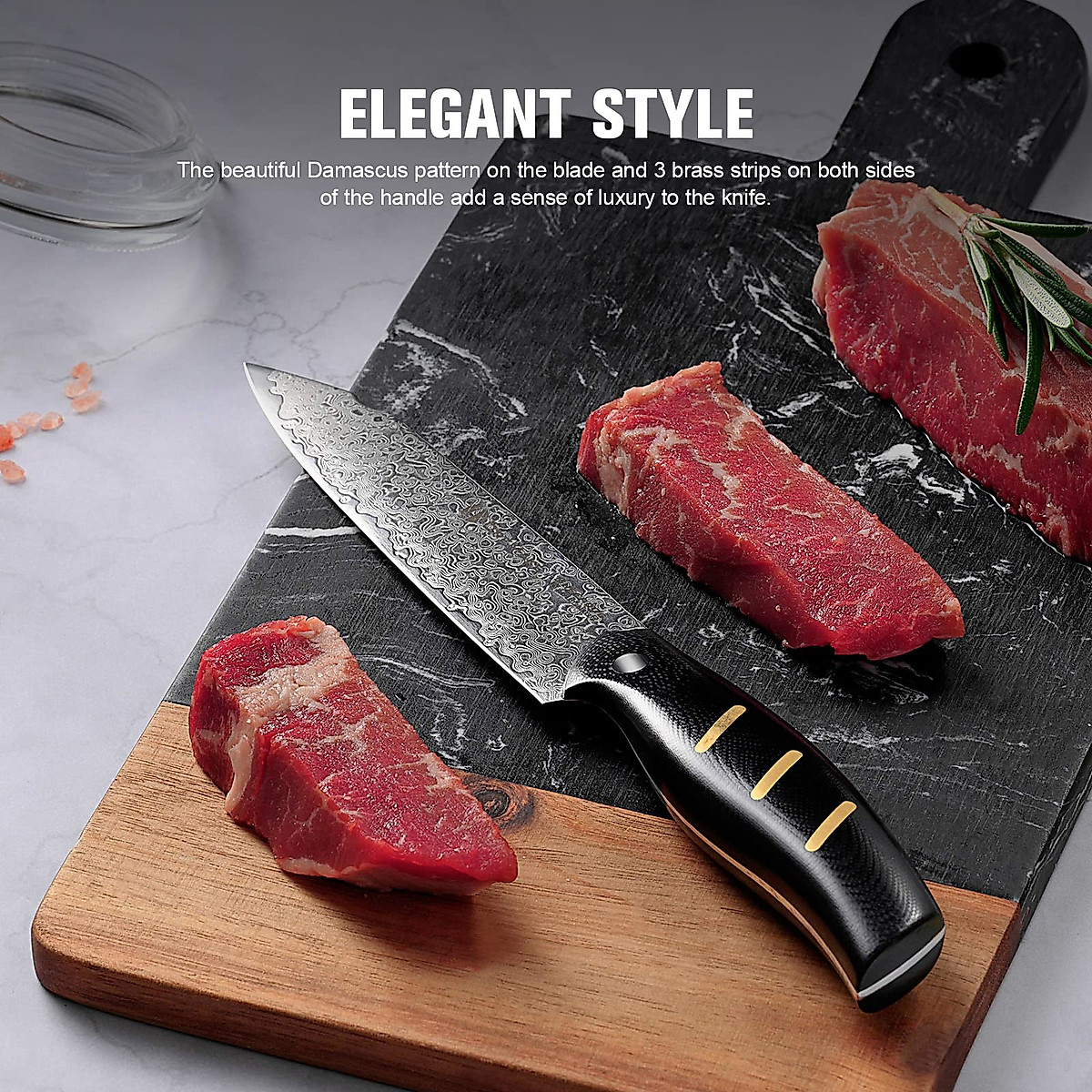 OREMAKE Sheepdog Chef's Knife - 5 Inch, Multipurpose Utility Knife for Cutting, Slicing, or Dicing