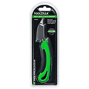 TOOLZILLA Staple Remover, Heavy Duty Nail Puller with High Grade Construction, Staple Remover Tool Ergonomic Handle Comfort Staple Extractor, Heavy Duty Design to Give you the Power to Do it Yourself