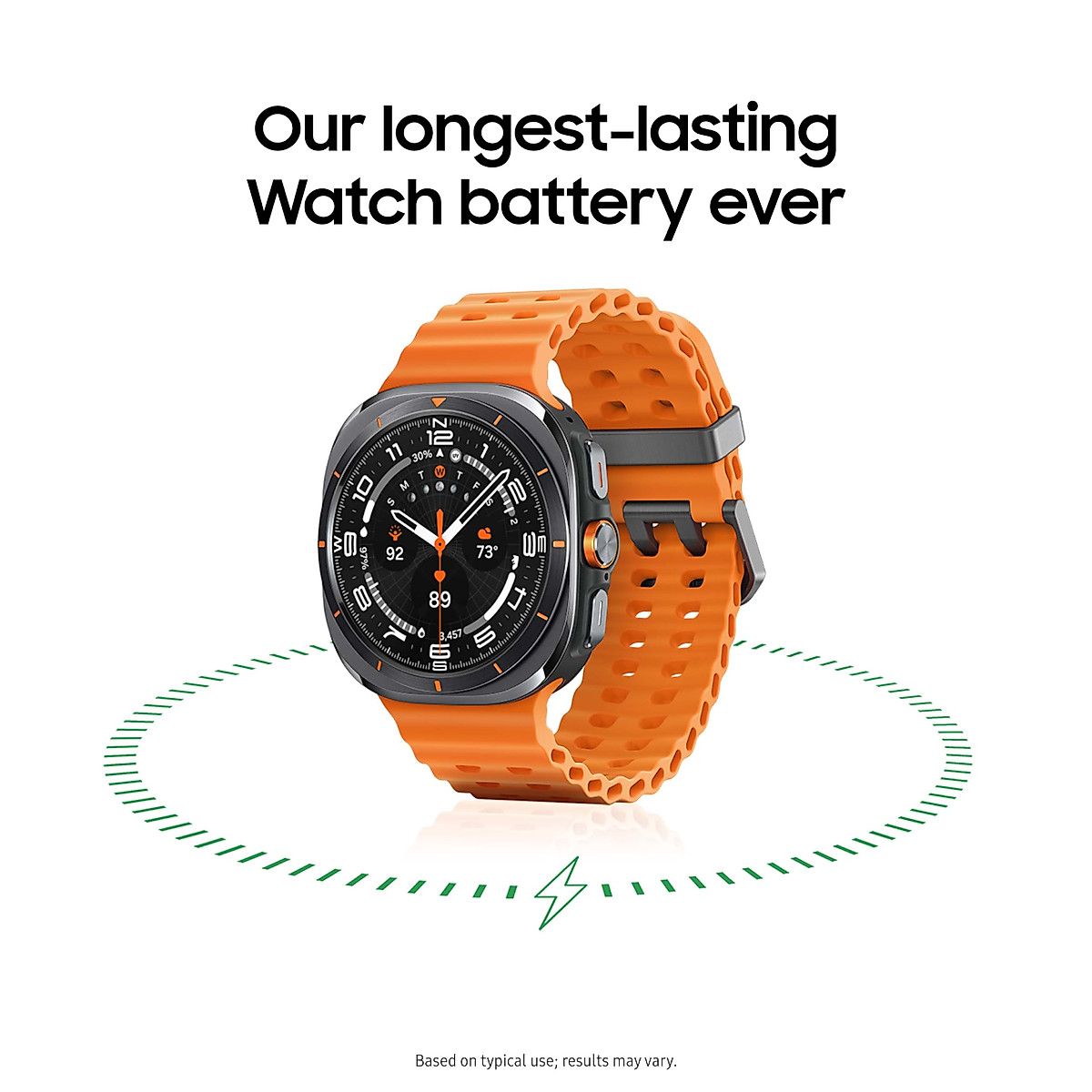 SAMSUNG Galaxy Watch Ultra 47mm LTE AI Smartwatch w/Energy Score, Wellness Tips, Heart Rate Tracking, Sleep Monitor, Fitness Tracker, GPS, 2024,Titanium Silver (Renewed)