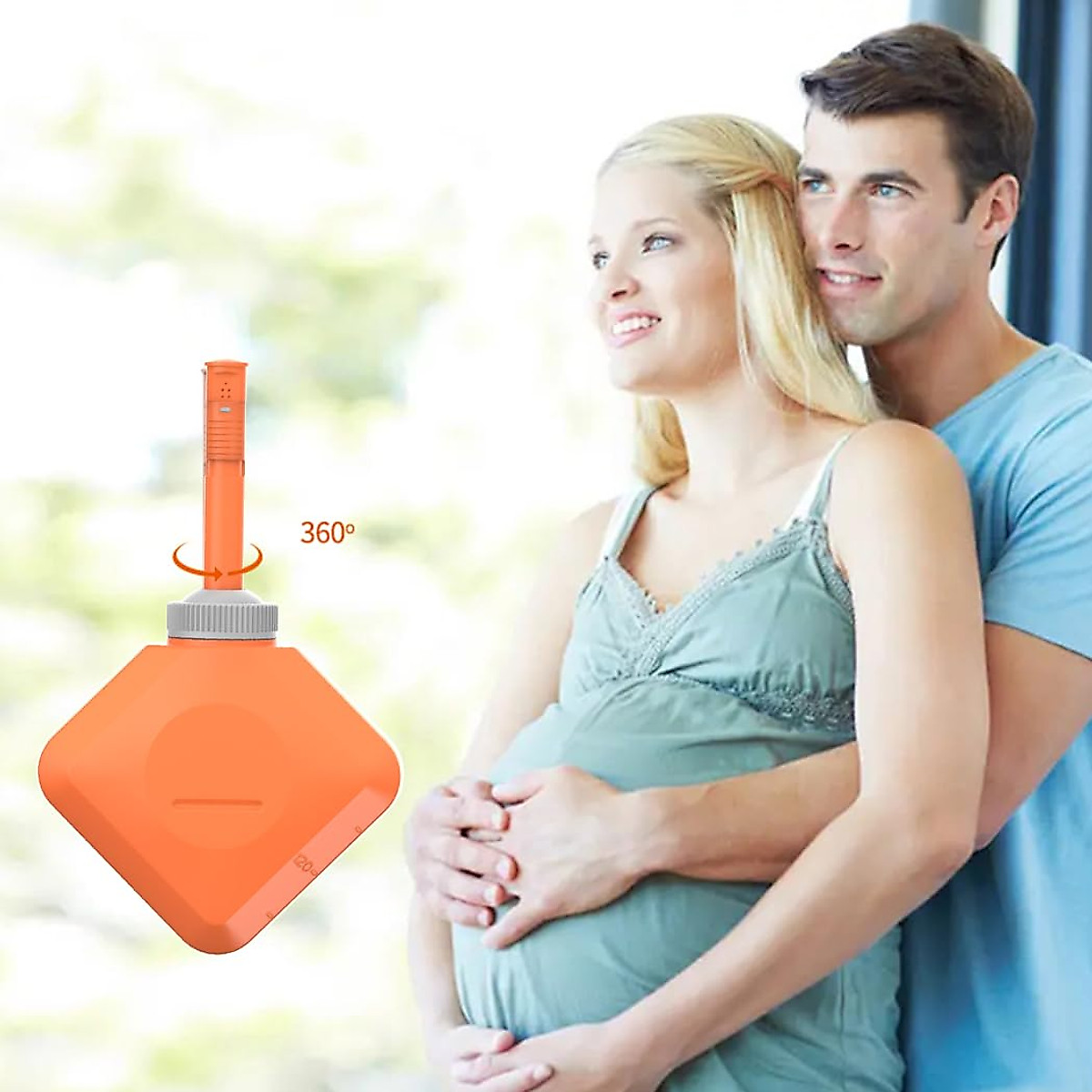 Portable Bidet for Toilet or Travel 2 of Pack.Handheld Bidet for Postpartum Perineal Care,Hemorrhoid Treatment,and Baby,Elderly,Sprayer,Bio, Personal bidets (Orange Personal Bidet)