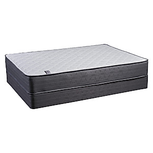Greaton, 10-Inch Medium Plush Tight top Innerspring Mattress & 4" Wood Box Spring Set, Full XL