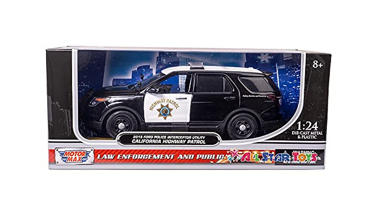 Motormax 1/24 CHP California Highway Patrol Police SUV - Collectible Model