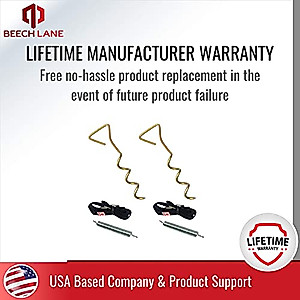 Beech Lane Heavy Duty Pre-Assembled RV Awning Anchor Kit, Sturdy Cam Buckles with Thick Straps, Durable Canvas Storage Bag, Steel Connection Points