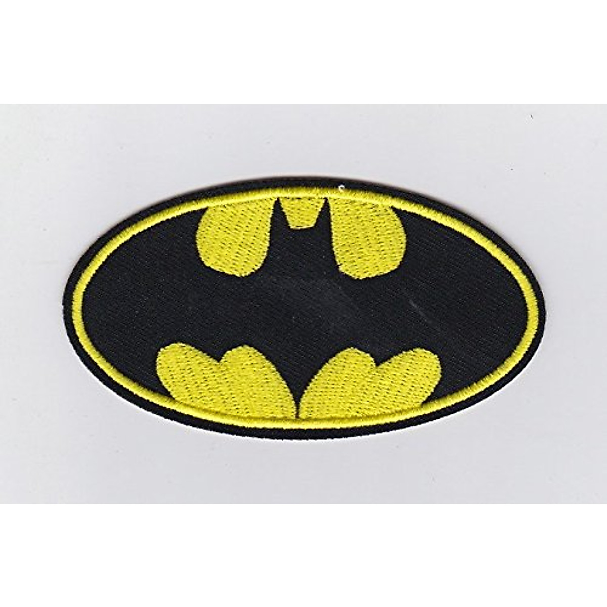 1 X Batman Logo ~ Embroidered Iron On / Sew On Patch