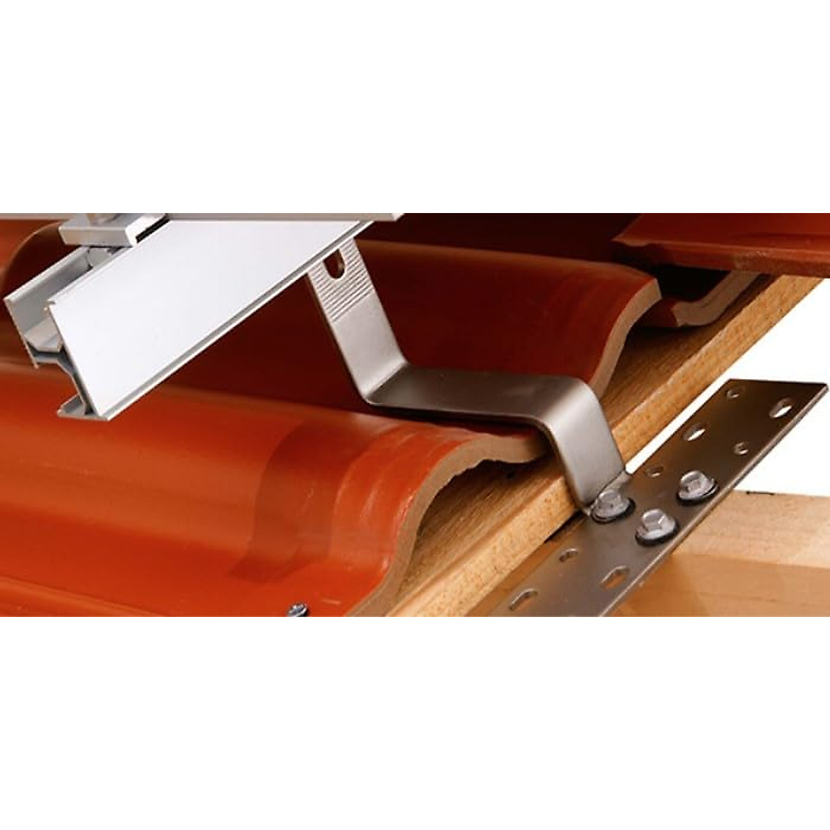 Solar Mounting Tile Roof Hook Work with Flat, S, and W Shaped Tile Roofs