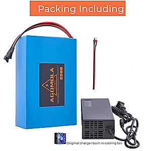agomola Electric Bicycle 48V 36V Lithium Battery 20Ah 12Ah 14Ah 15Ah Ebike Battery for Electric Bike Scooter Battery 100W to 1200W