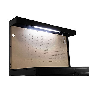 WEN WB4723T 48-Inch Workbench with Power Outlets and Light, Black