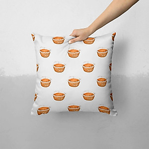 iiRov Spicy Ketchup Bowl Pattern - Custom Decorative Home Decor Indoor or Outdoor Throw Pillow Cover for Sofa, Bed or Couch Cushion (Pillow CASE Cover ONLY)