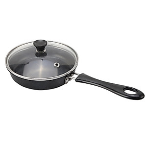 SunshineFace Egg Frying Pan Nonstick Frying Pan with Lid Mini Cooking Frying Pan Stainless Steel Frying Pans Smoke- Free Camping Stone Cookware, 6. 3 inch