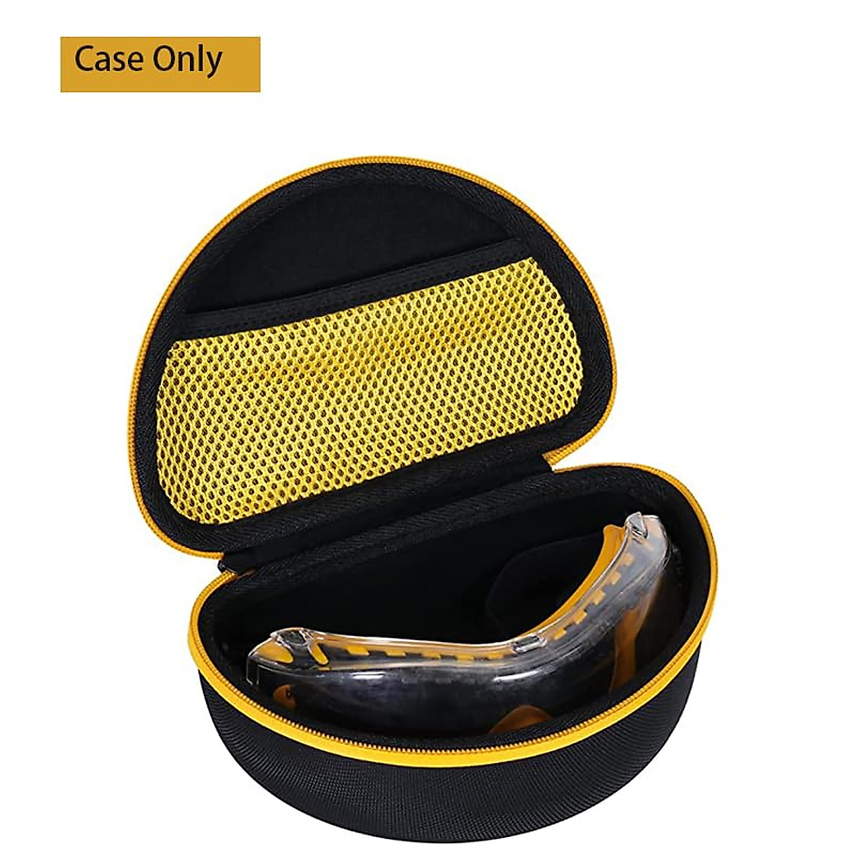 khanka Hard Case replacement for DEWALT DPG82-11/DPG82-21 Concealer Clear Anti-Fog Dual Mold Safety (yellow)