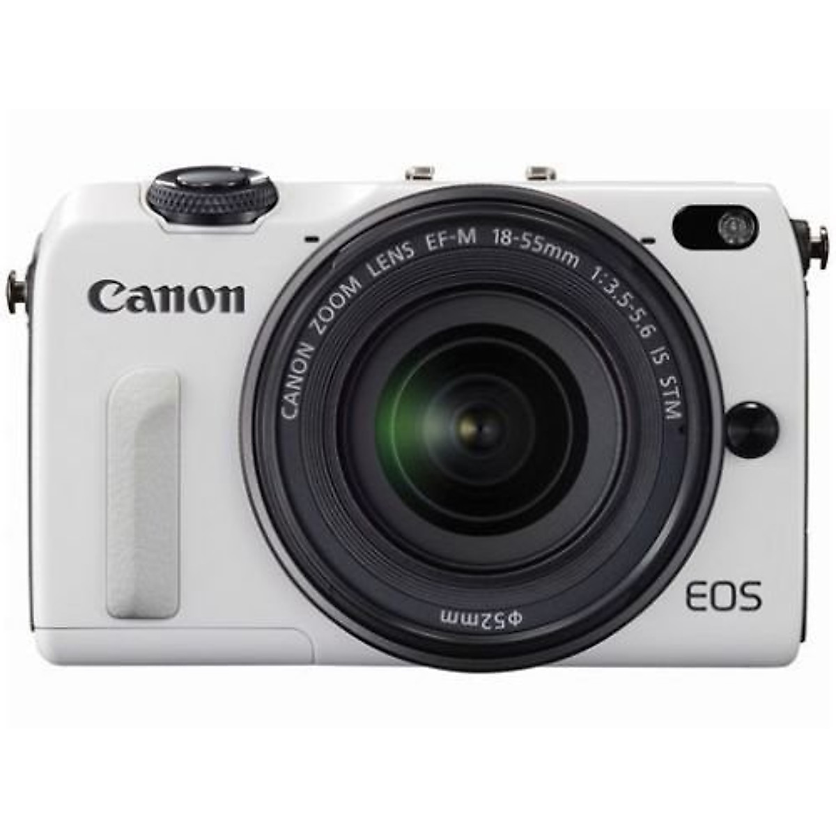 Canon EOS M2 Mark II 18.0 MP Digital Camera with 18-55MM F/3.5-5.6 IS EF-M STM Lens (White) - International Version (No Warranty)