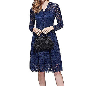 SSMY Beaded Sequin Design Flower Evening Purse Large Clutch Bag (Black)