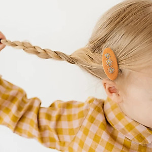 12 Pcs Hair Clips Snap Clips No Slip Fabric Flower Patterns Barrettes Hair Pins Accessories for Girls Women Kids