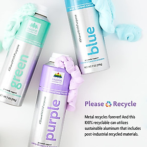 Pacific Shaving Company PURPLE Shaving Cream - Shave with Purpose - Safe & Natural Ingredients, Cruelty Free, Made in the USA - Pack of 2 (7 oz each)