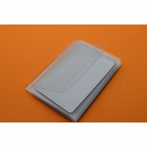 SET of 2-6 Page Plastic Wallet Insert for Bifold Billfold or Trifolds