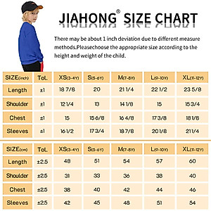 JIAHONG Kids Crewneck Sweatshirts Fleece Soft Sweatshirt Long Sleeve Pullover Winter Boys or Girls 3-12 Years Blue L