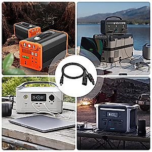 SinLoon Solar Panel Plug to DC 5.5x2.1mm Adapter Extension Power Cable, Solar Extension Cable,with DC 8mm Converter Connect for Portable Power Station Rechargeable Battery Pack Solar Generators(1M)