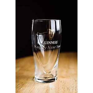 Guinness Custom Engraved Personalized Gravity Pint Beer Glass 20oz Official Merchandise Personalize with Any Message for Any Occasion
