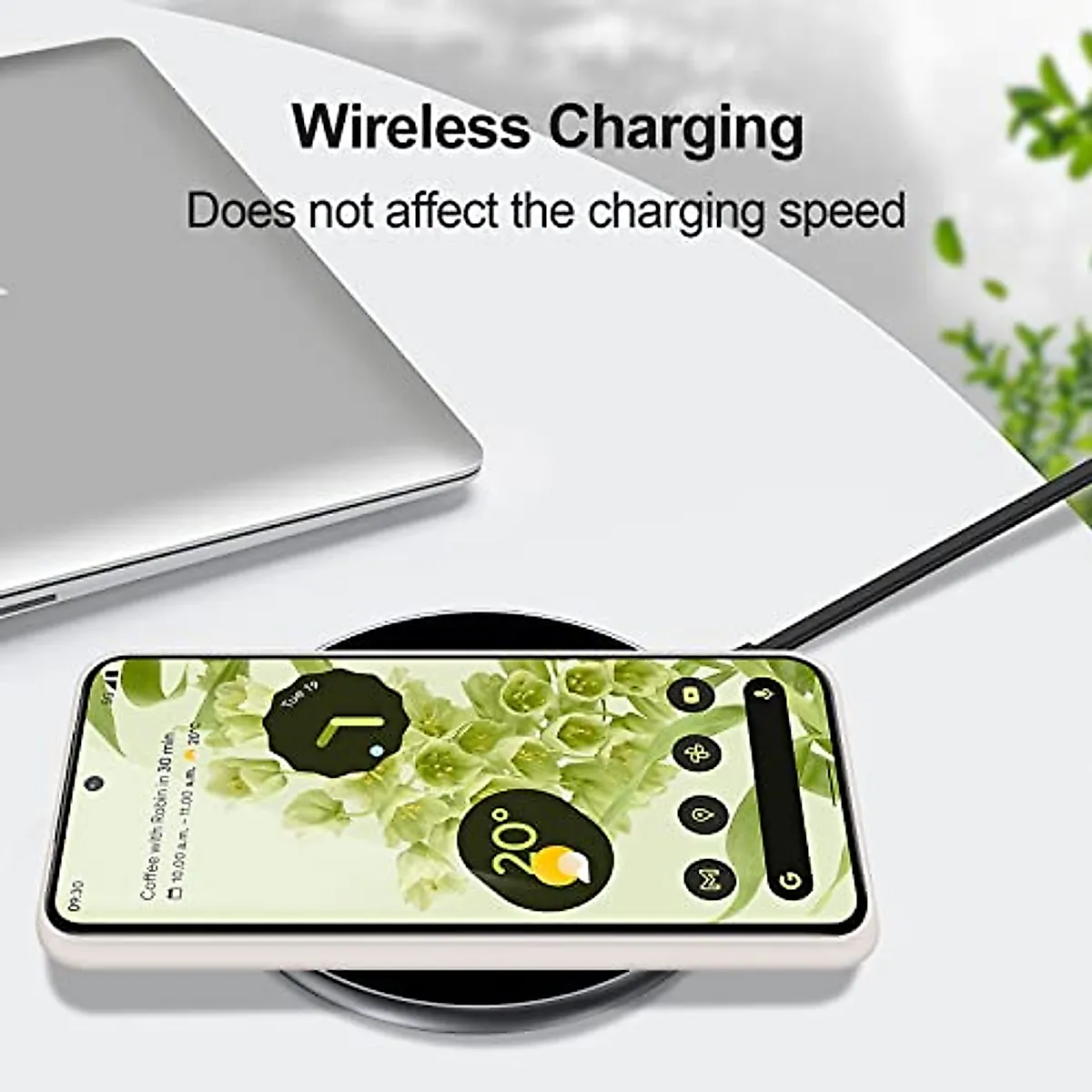 GiiYoon Silicone Case Compatible with Google Pixel 6, Full Body Silky Soft Touch Phone Case with Camera Protection, Shockproof Cover with Microfiber Lining, White