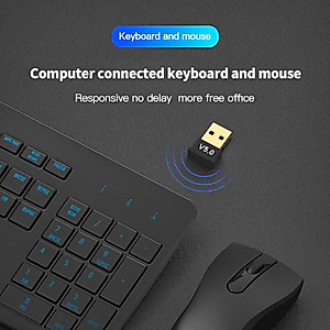 USB Bluetooth 5.0 Adapter Transmitter Bluetooth Receiver Audio Bluetooth Dongle Wireless USB Adapter for Computer PC Laptop