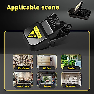 VRXVR Mouse Traps 12-Pack, Indoor Outdoor Use, Small Mice Catchers for Home Indoor, Reusable Mice Trap, Quick-Set Mousetraps for House