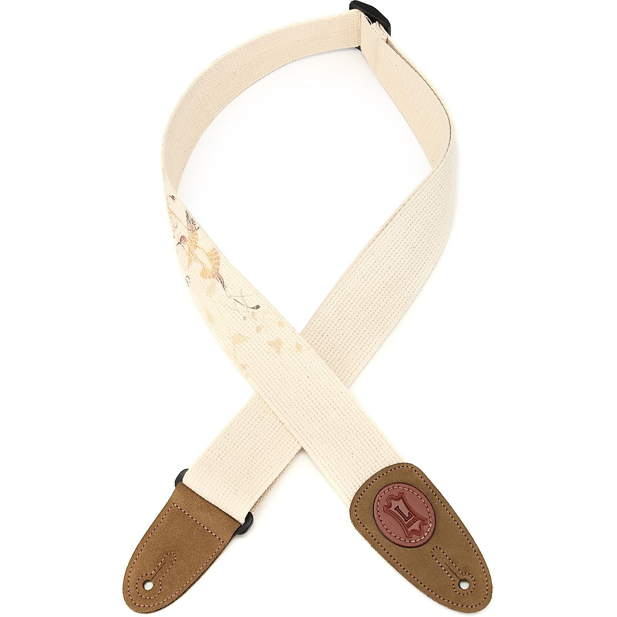 Levy's Leathers 2" Cotton Guitar Strap with Urban-style Design Print, Suede Ends, and Tri-glide Adjustment (MSSC8U-008)