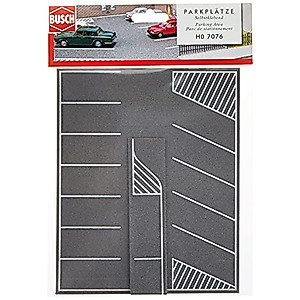 Busch 7076 FLX Parking lot 200x160mm HO Scale Scenery Kit, Gray