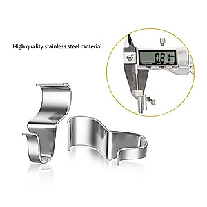 XDCHLK 10pcs Stainless Steel Wall Seam Hook No Trace Free Punch Vinyl Board Creative Kitchen Home Bedroom Wall Hook