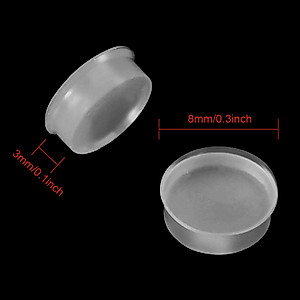 24 Pieces Silicone Flute Plug, 8 mm Flute Hole Plug Soft Flute Key Cover for Most Brand Flute