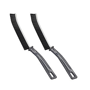 Gap Cleaning Brush，Cleaner Scrub Brush, Grout Cleaner Scrub Brush Stiff Angled Bristle, Joints Corners Cleaning Tool for Cleaning Bathroom, Kitchens Tile Floors (2pc)