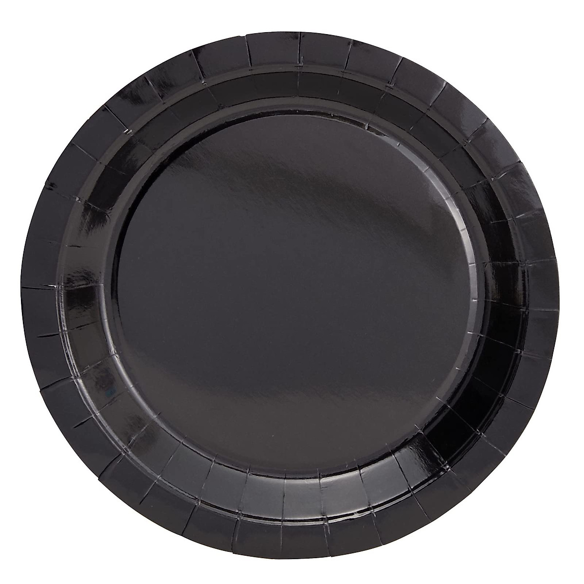 Juvale 144 Piece Black Party Supplies - Serves 24 Disposable Black Paper Plates, Napkins, Cups, and Cutlery, Ideal Party Table Decorations for Birthdays, Halloween Parties & Graduation