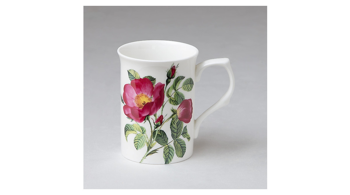 Grace Teaware 9oz Floral Bone China Mug Set of 4