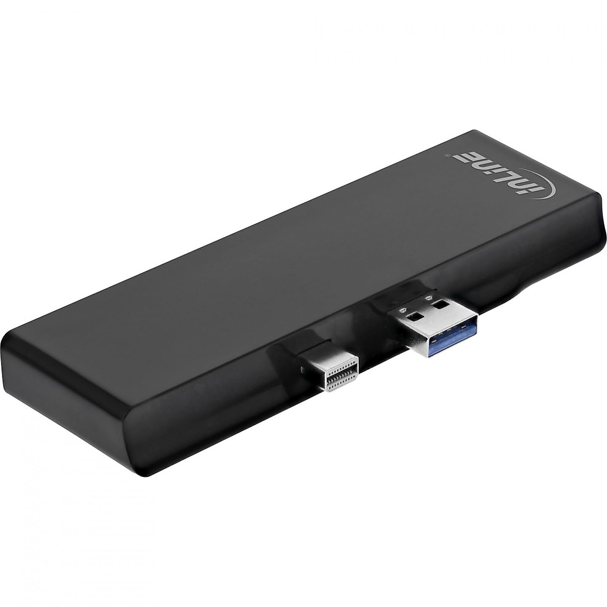 InLine 35393 MultiHub Surface Pro 4/5/6 3-Port USB 3.2 Type-A Female HDMI 4K Card Reader Black