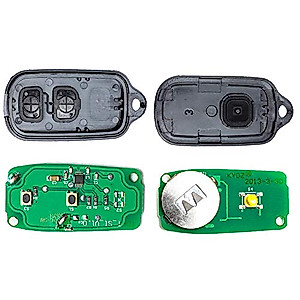 Keymall keyless Entry Replacement Car Key 2+1B Fob Remote for Toyota Tacoma Tundra Camry Installed Keyless Entry RS320, BAB237131-056