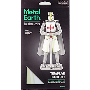 Fascinations Metal Earth Premium Series Templar Knight 3D Metal Model Kit