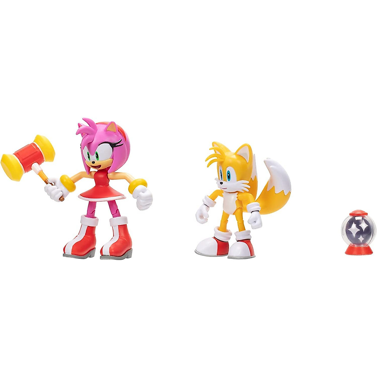 Sonic the Hedgehog Sonic 4" Action Figure 2 Pack - Modern Tails & Modern Amy