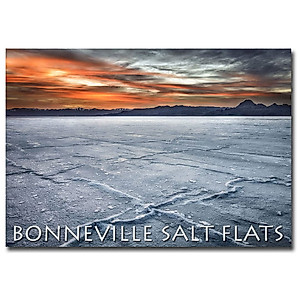 FRIDGE MAGNET Bonneville Salt Flats, Utah Evening Fridge Magnet Size 2.5 inches x 3.5 inches