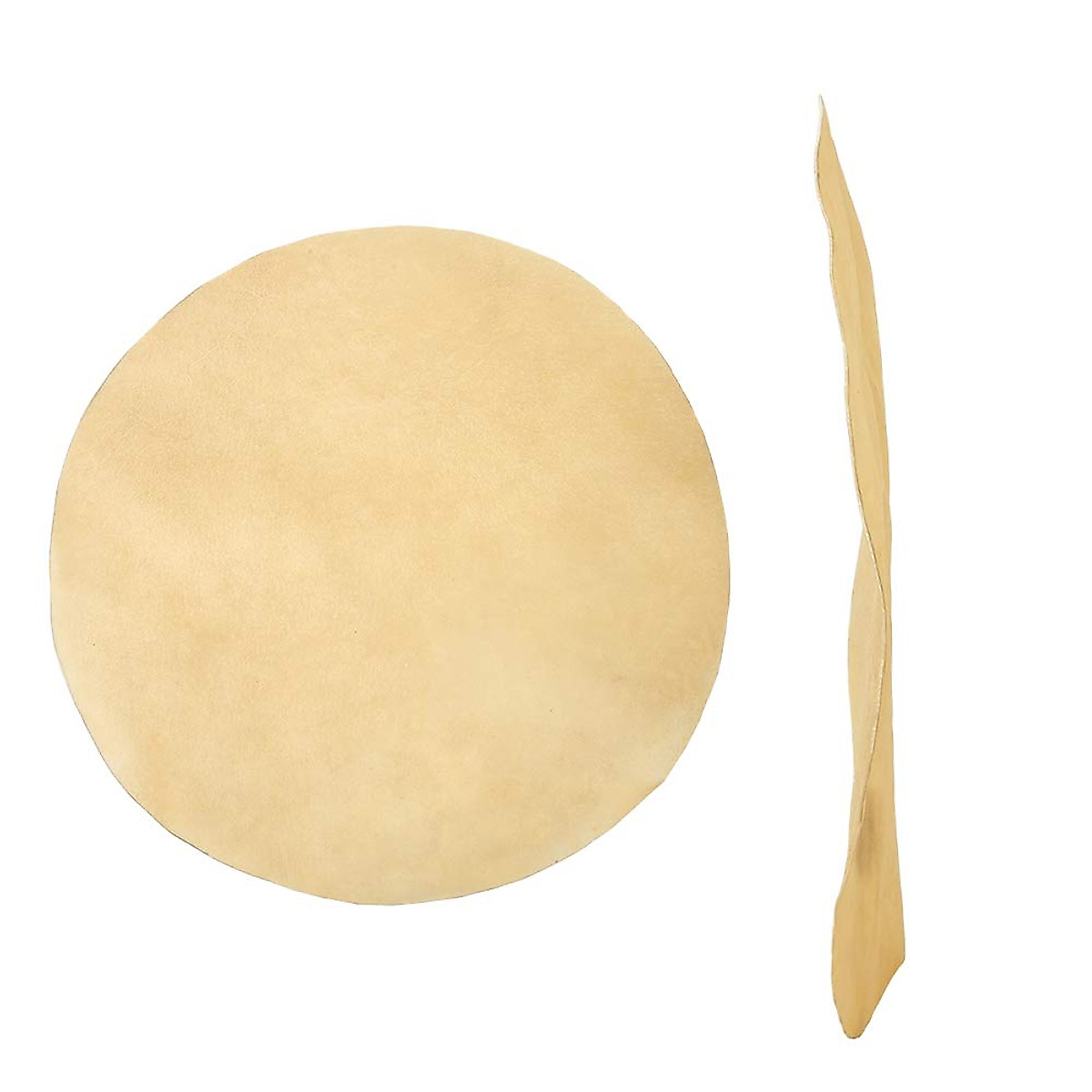 Drum Skin, 2pcs 42cm Buffalo Hide Drum Skin Drum Head for Bongo Conga African Drum