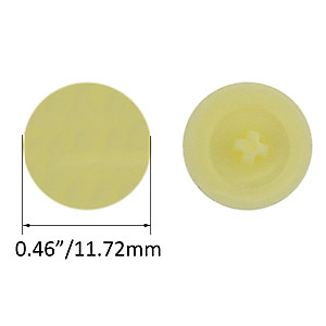 TOVOT 300PCS Beige Screw Caps Self-Tapping Decorative Screw Caps Plastic Screw Covers for Phillips Screw (0.46")