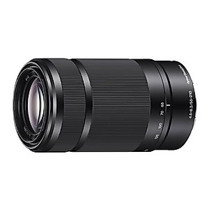 SONY E 55-210mm F4.5-6.3 Lens for SONY E-Mount Cameras (Black) (Renewed)