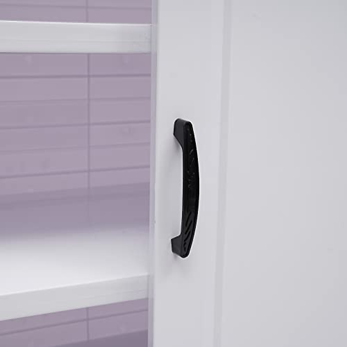 Gdrasuya10 Plastic Drawers Dresser with 2 Drawers and 1 Large Cabinet, 22.4" L x 15.7" D x 43.3" H Plastic Tower Closet Organizer with Wheels Suitable for Apartments Condos and Dorm Rooms