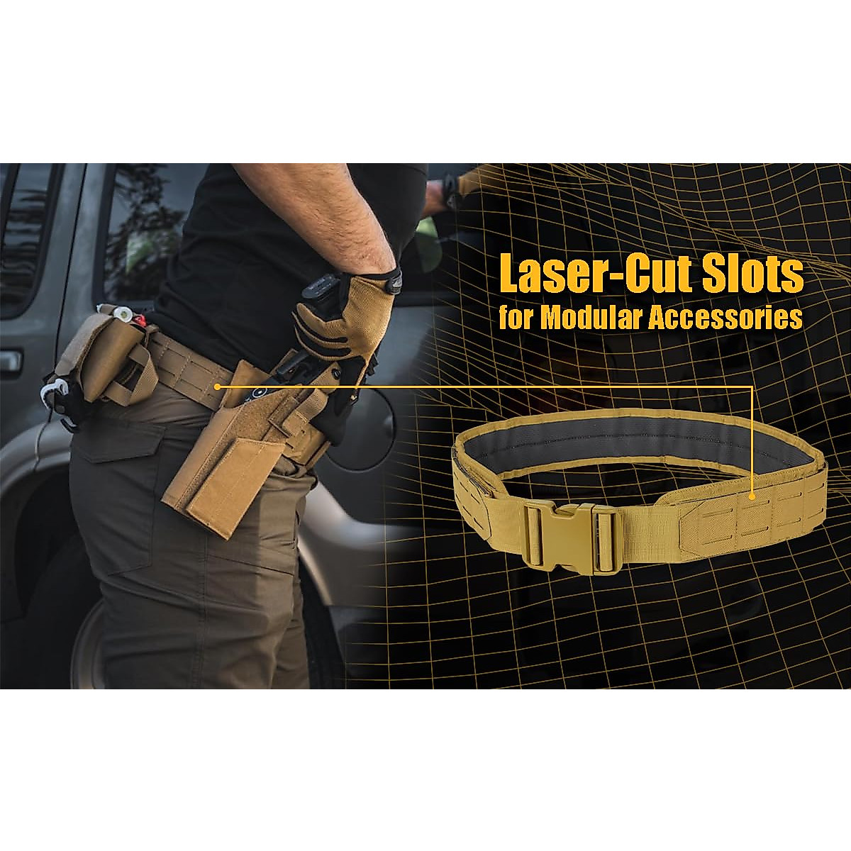 Condor LCS Tactical Range Belt (Black, Medium)