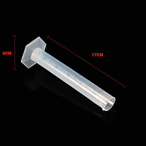 XISAOK 50mL Measuring Cylinder Laboratory Test Graduated Liquid Trial Tube Jar Tool New