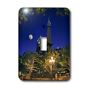 3dRose lsp_90224_1 Indiana, Indianapolis Circle Monument Us15 Ami0038 Anna Miller Single Toggle Switch